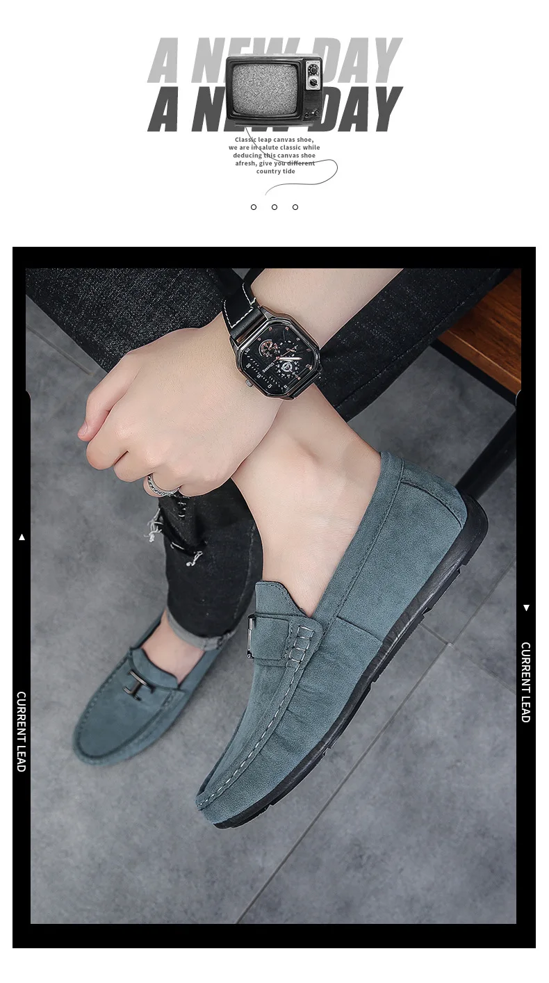 2025 Spring New Lazy Casual Shoes Driving Shoes Soft Sole Breathable ...