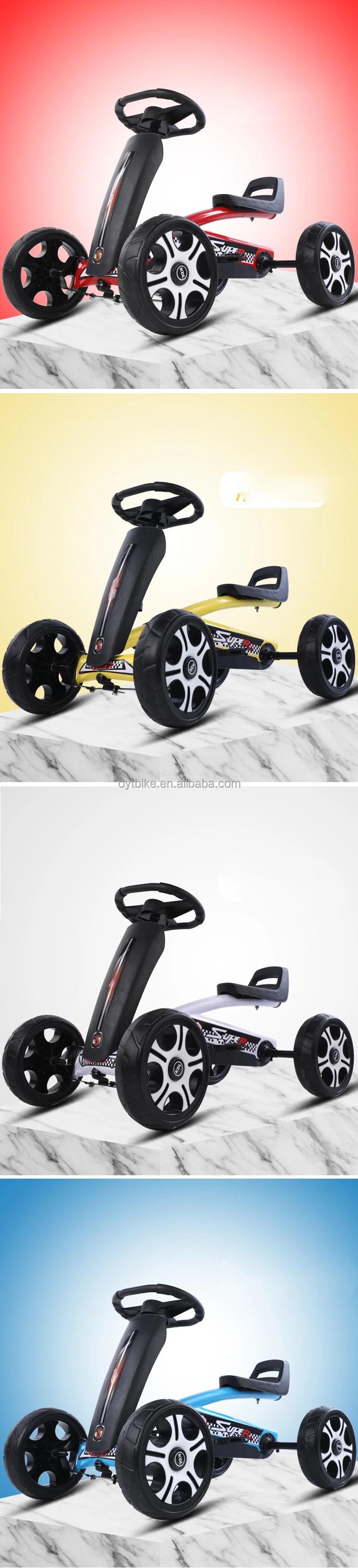 4 Wheel Pedal Powered Ride on Pedal Go Kart for Kids