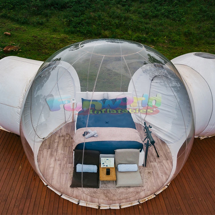 Outdoor Party Inflatable Glamping Tent Transparent Dome Inflatable ...