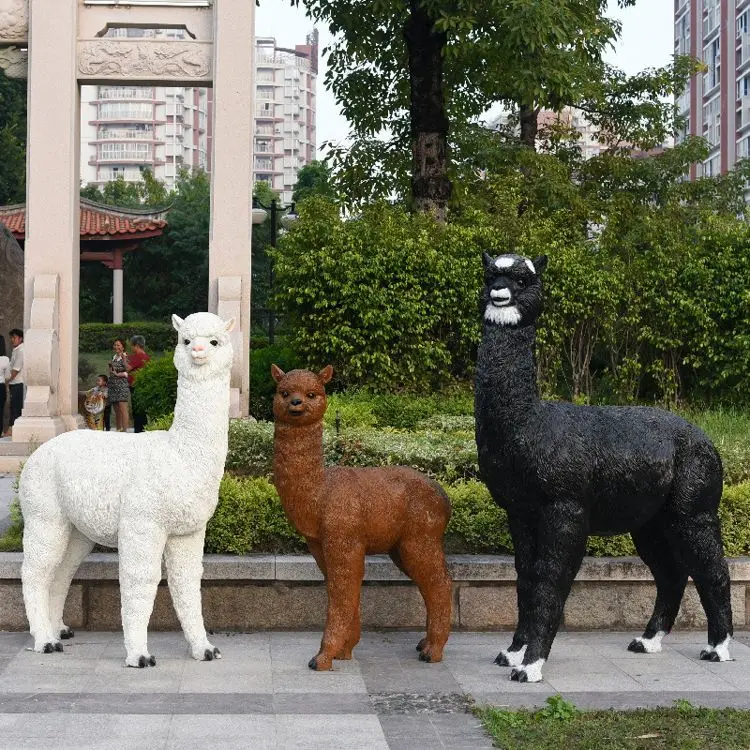 Custom Life Size Animal Sculpture Large Fibreglass Statues Outdoor ...