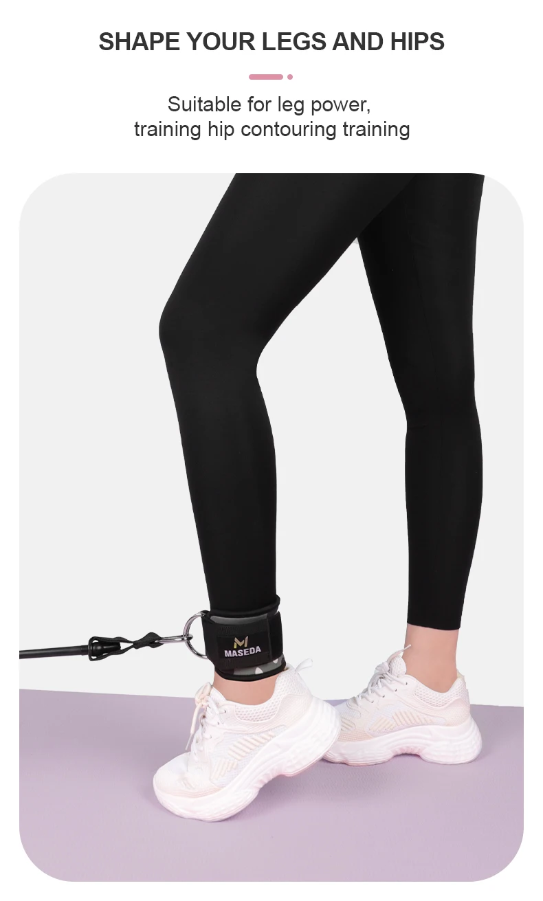 Adjustable D-ring Fitness Gym Ankle Strap For Cable Machine - Buy Ankle ...