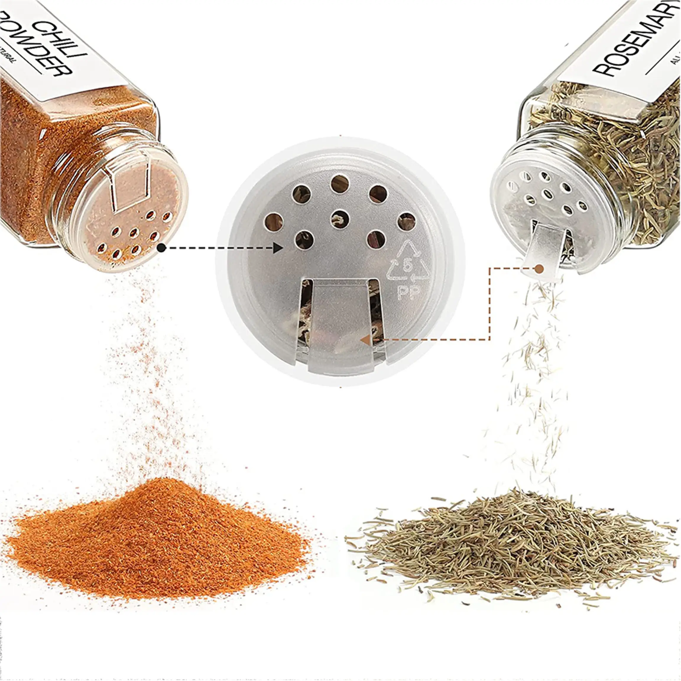 Wholesale 4oz 6oz 8oz Square Airtight Storage Glass Spice Jars With ...