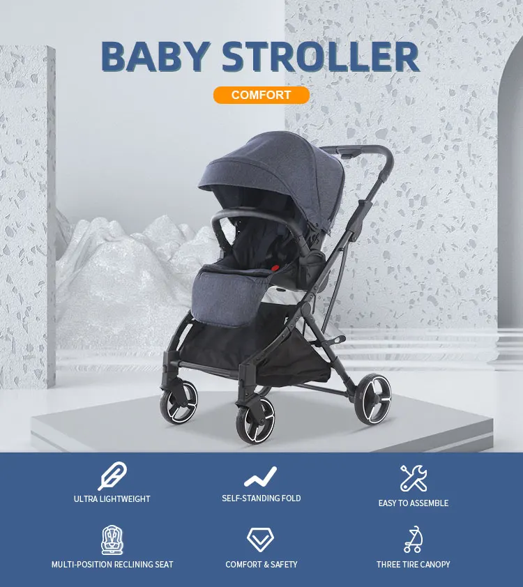 Portable Travel Baby Stroller Foldable Stroller Lightweight Easy ...