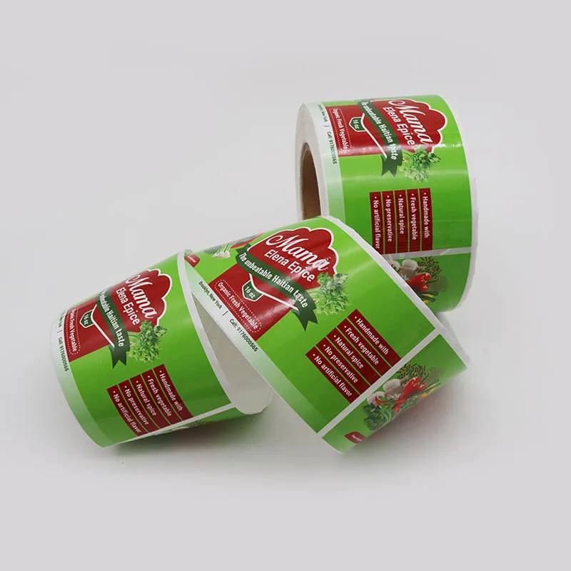 Personalized Logo Frozen Food Lasting Labelling Sticker