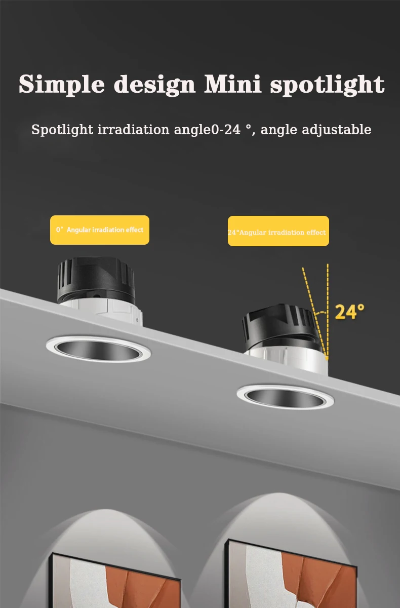 Surface Mounted Led Spotlight Without Main Light Lighting Design Anti ...
