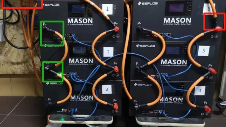 Seplos Mason 280 Diy Kits 50mm2 1.5m/2m/3m Power Cable Seplos Mason ...