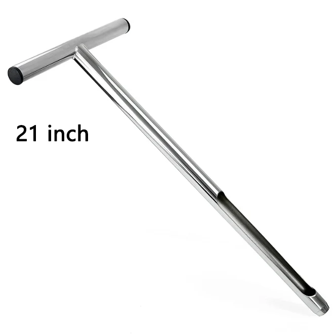 Portable 21 Inch Stainless Steel T-style Handle Plant Care Soil Test ...