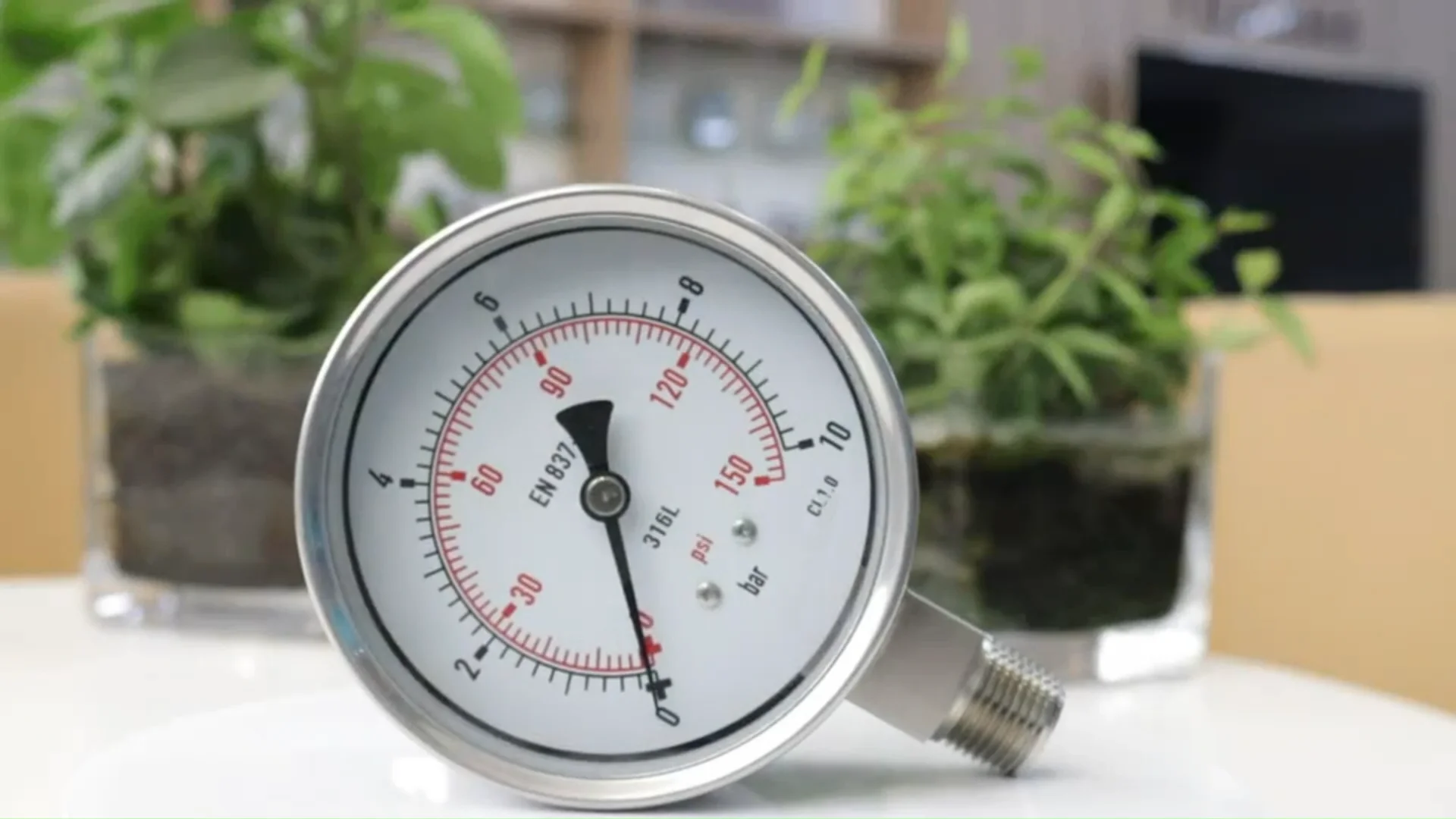 Oil Filled Pressure Gauge Liquid Filled Pressure Gauge Gas Air Pressure ...