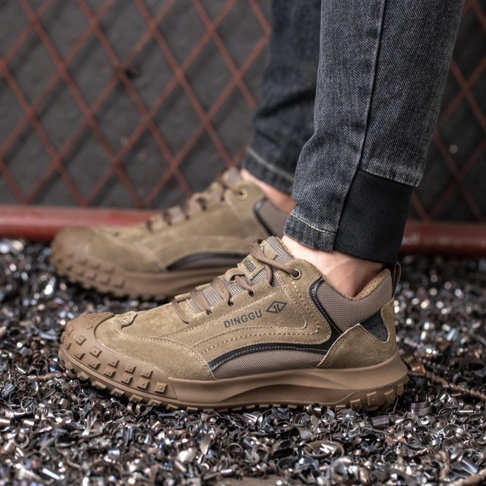 Dinggu Brand Hot Selling Brand Men Steel Toe Protection Walking Shoes ...