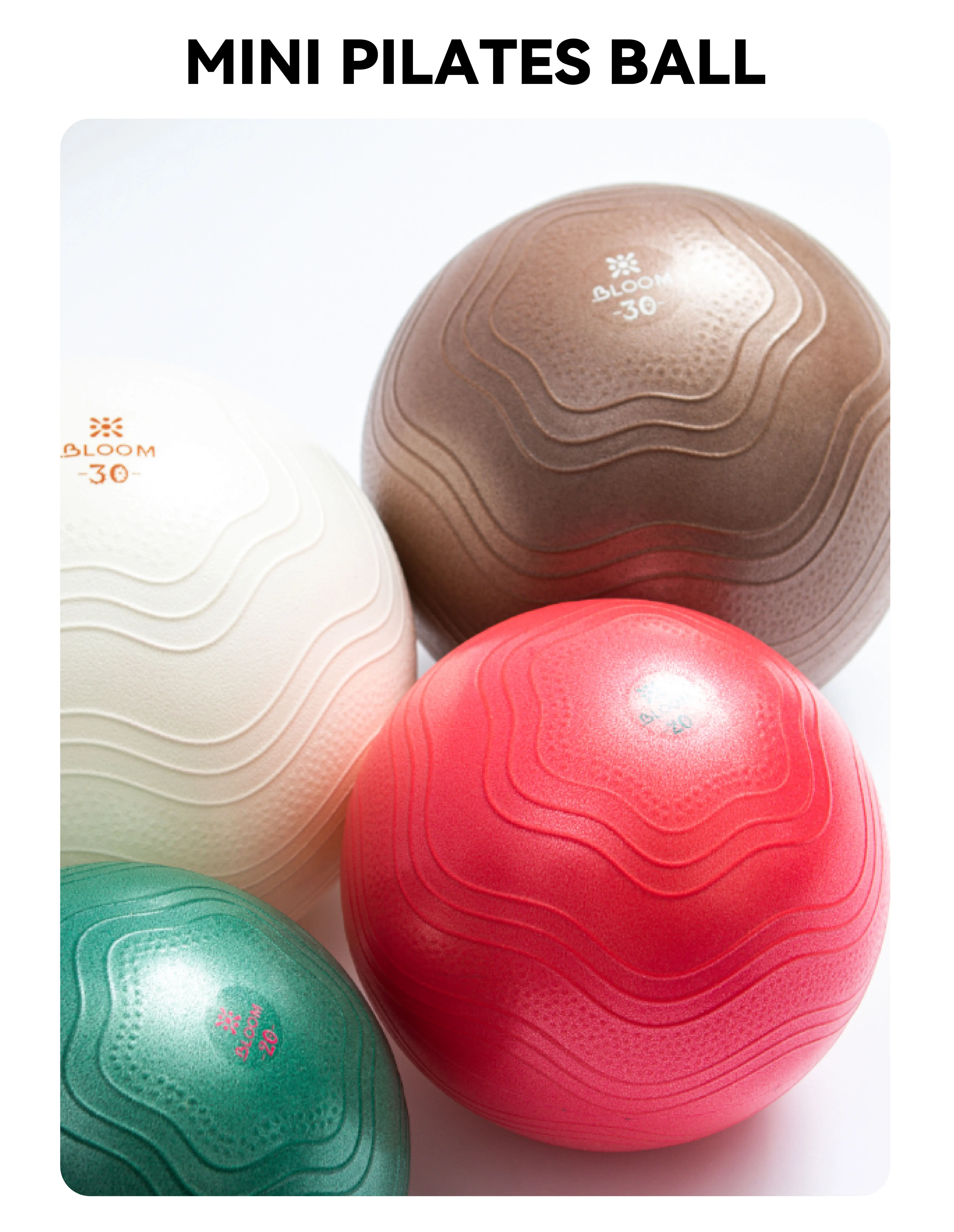 Mini Pilates Ball - 20cm PVC Home Workout Fitness Tool