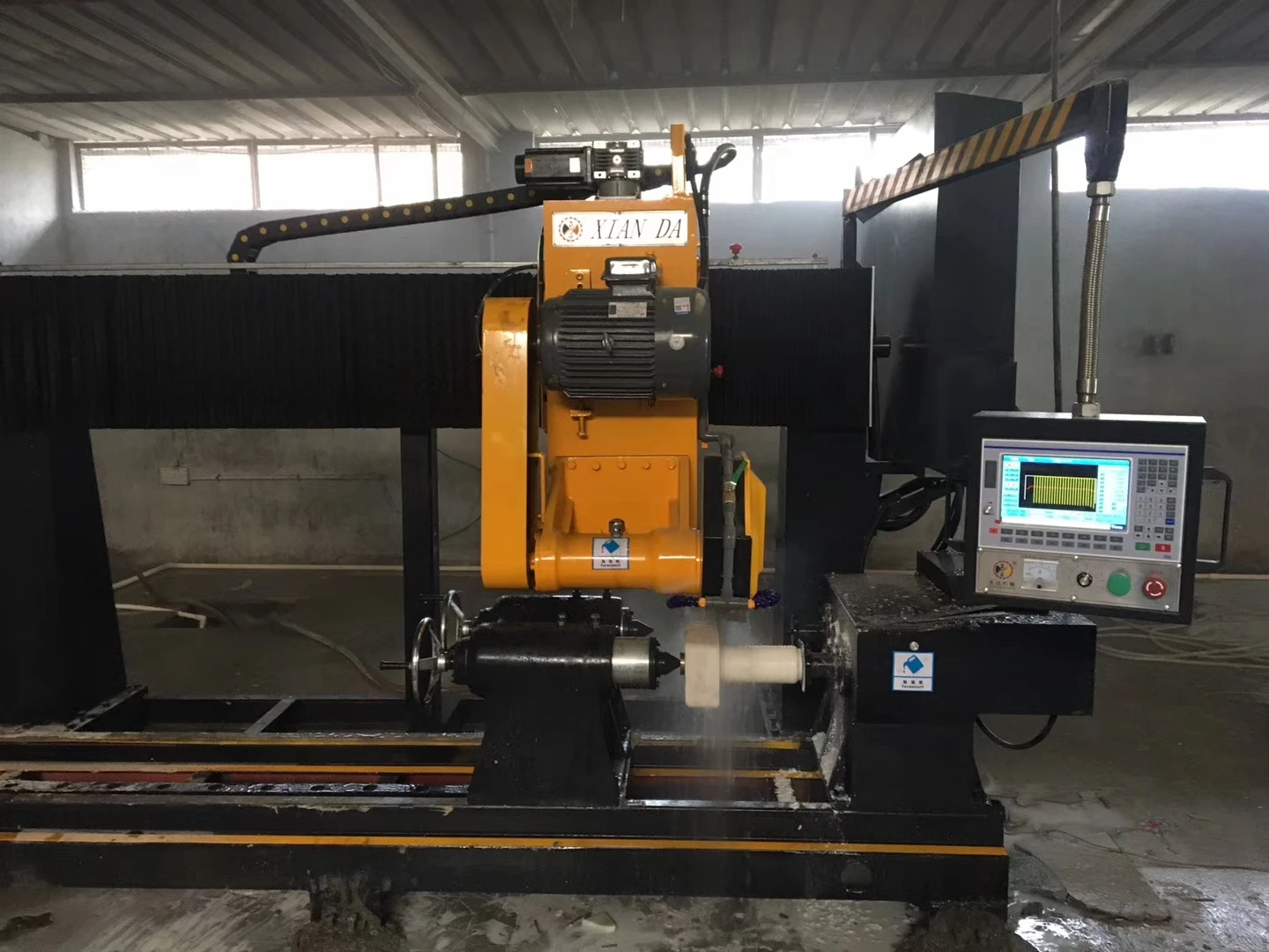 Stone Lathe Machine for Baluster Pillar Granite Tools