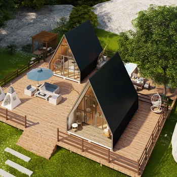 Airbnb Modular Triangular Casas Prefabricadas Triangle Roof Prefab ...
