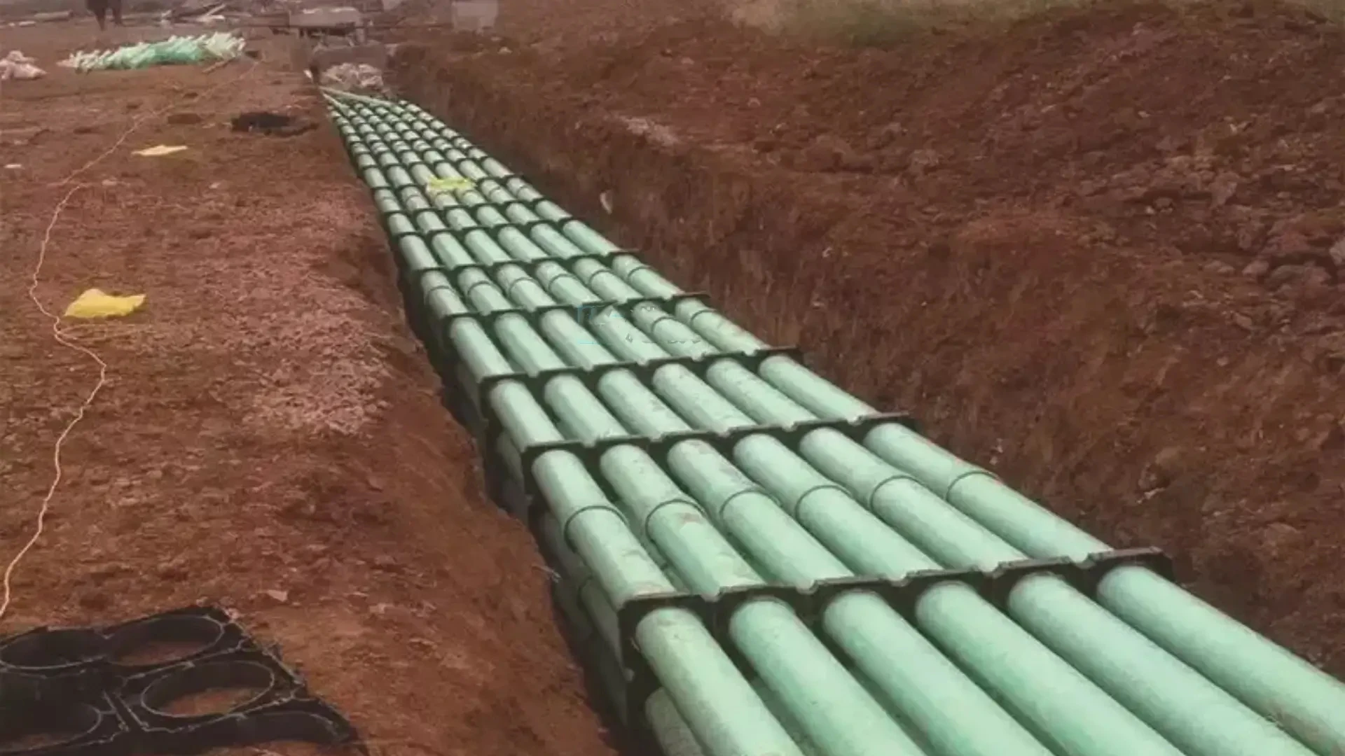 Grp Frp Pipe Fiber Glass Composite Pipe/frp Process Pipe/buried Frp ...