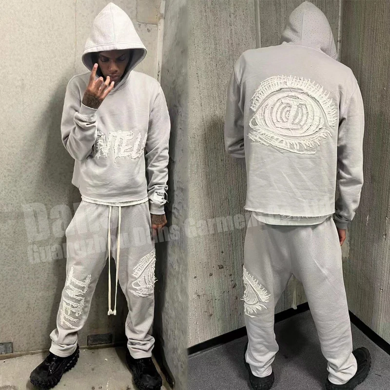 Custom Tracksuits Jogger Suit Applique Embroidery Patch Stacked ...