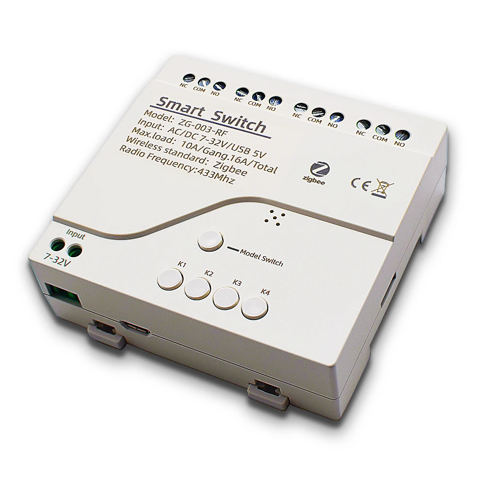 Zigbee Tuya Relay Module 4ch Board Light Switch Home Automation Diy ...