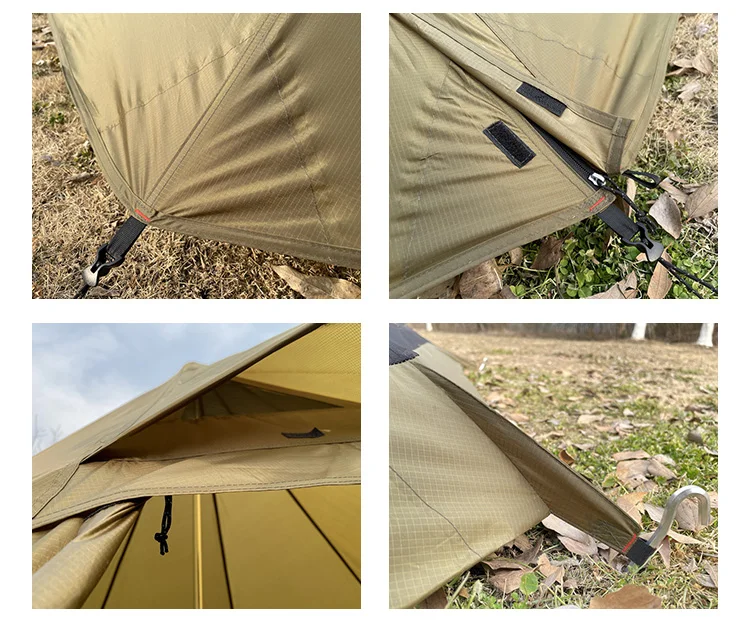 Waterproof Lightweight Luxury Pyramid Tent Hot Four Season Tents With 1 ...
