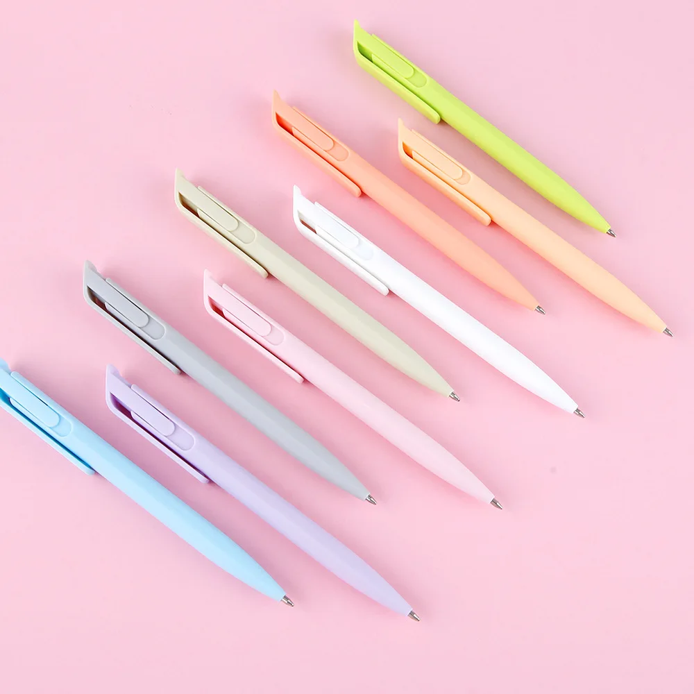 Fresh Candy-Colored Macaron Creative Plastic Student Ballpoint Pen 1 ...