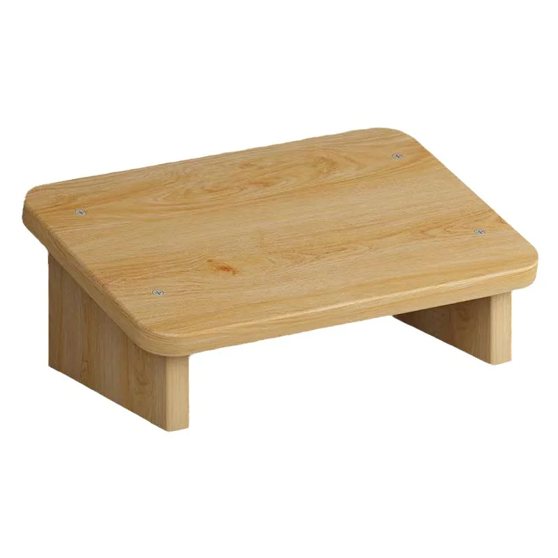 Wooden Under Desk Footrest,Office Nonslip Wooden Step Stool Foot Rest ...