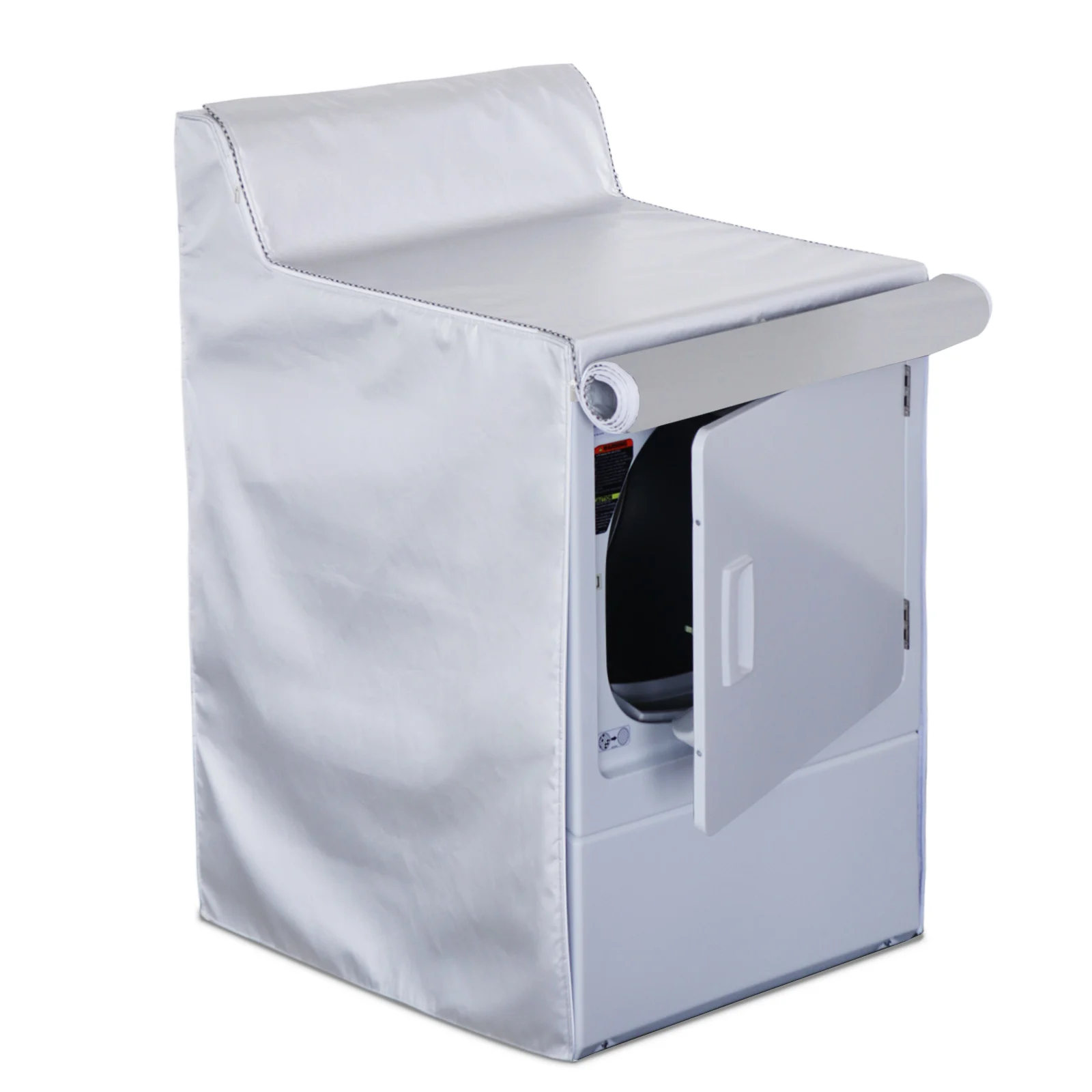 High Quality Waterproof Dustproof 420d Silver Washing Machine Cover Fit ...