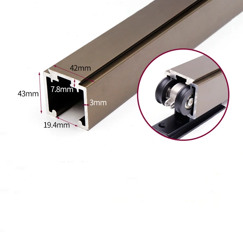 Heavy Duty Customized Aluminum Profile Slide Rails Sliding Door Track ...