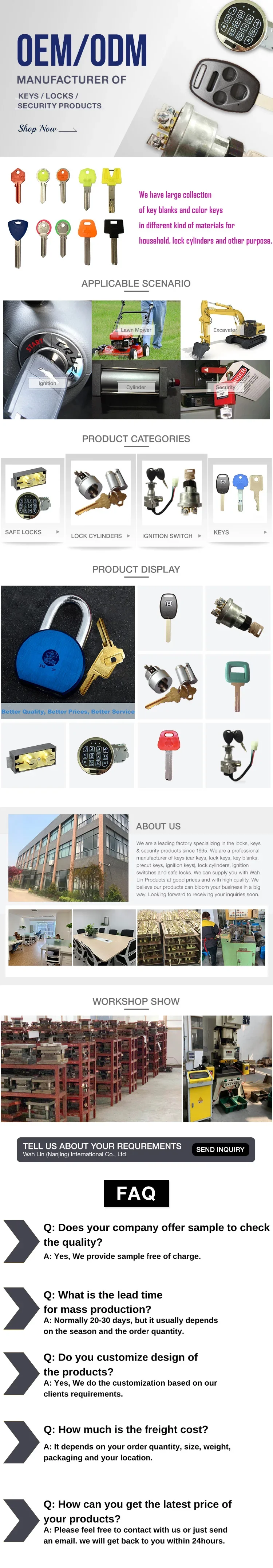 Construction Machinery Ignition Key for Compact Track Loaders