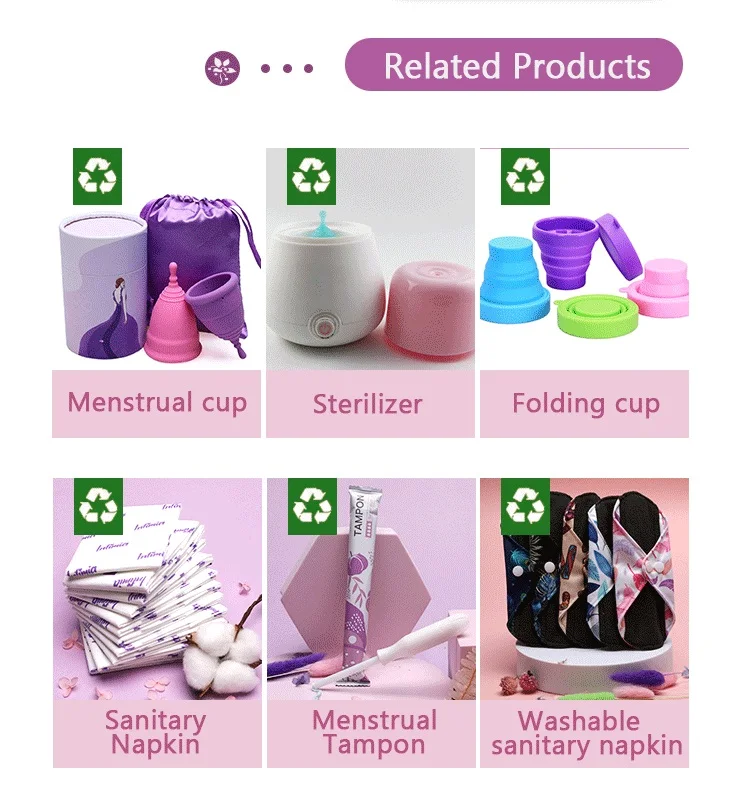 OEM/ODM Copa Menstrual Cups Menstruel 100% Medical Silicone ...