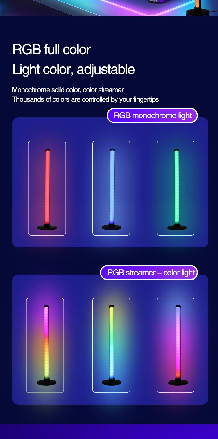 Smart Gaming Light - RGBIC Control with BT APP & Voice