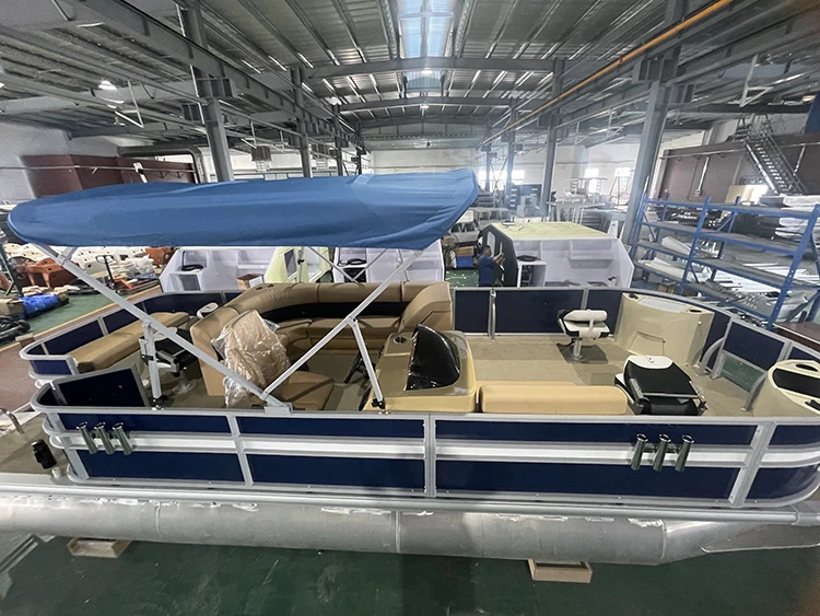 Recreational Party and Fishing Pontoon Boat 22 Foot for Lakes or ...