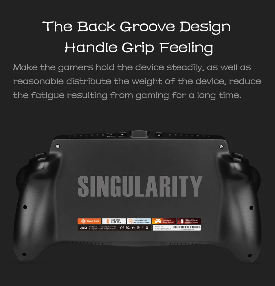 JXD S192K Singularity 7 Inch Game Player - 4G/64GB RK3288