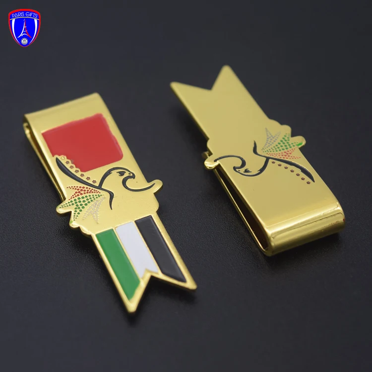 Oem Stainless Steel Men Money Clip Uae Laser Engraved Gold Plating ...