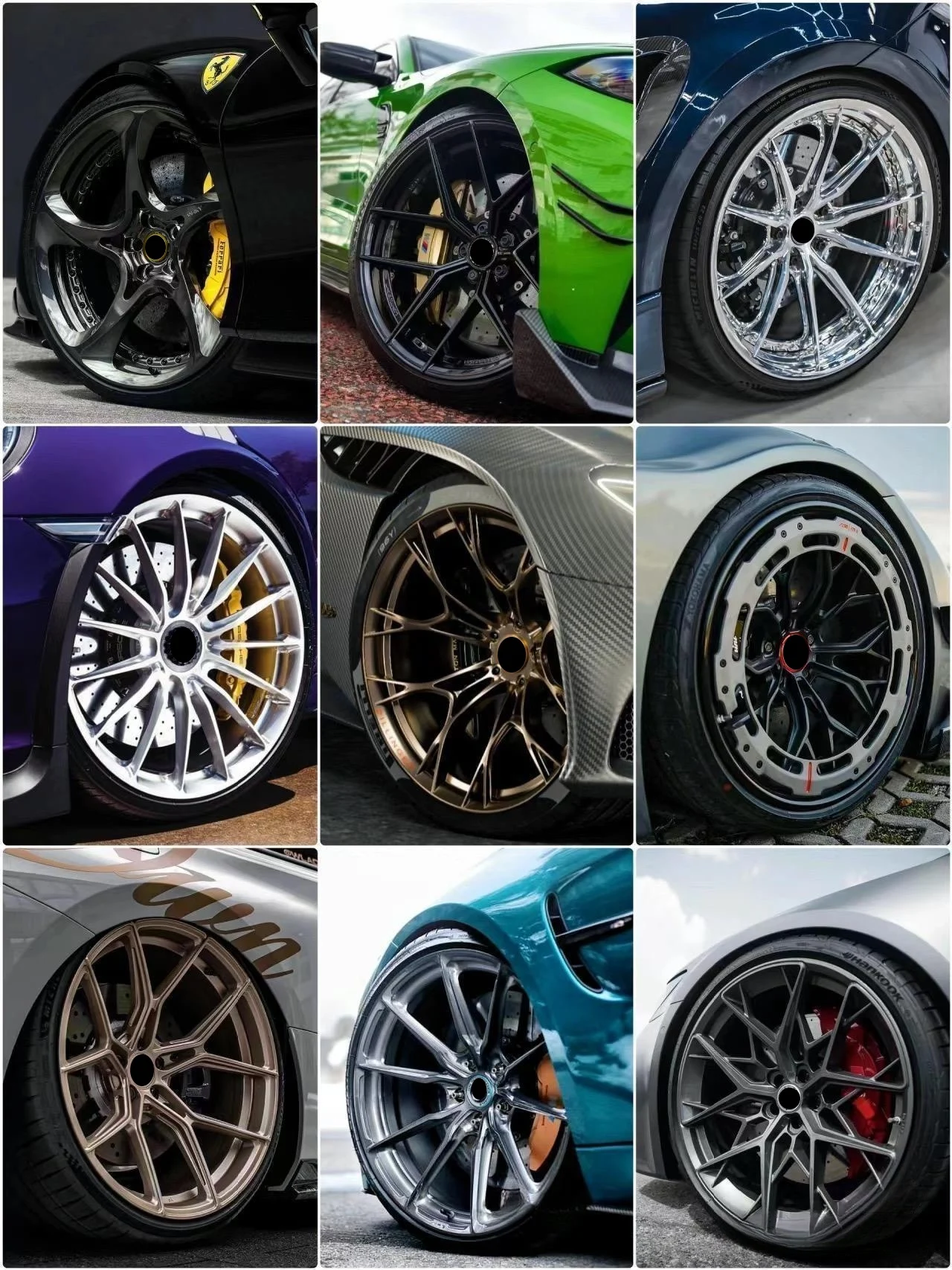 HAILED Customizing Color Forged Aluminium Car Wheels Forged Car Rims 17 ...