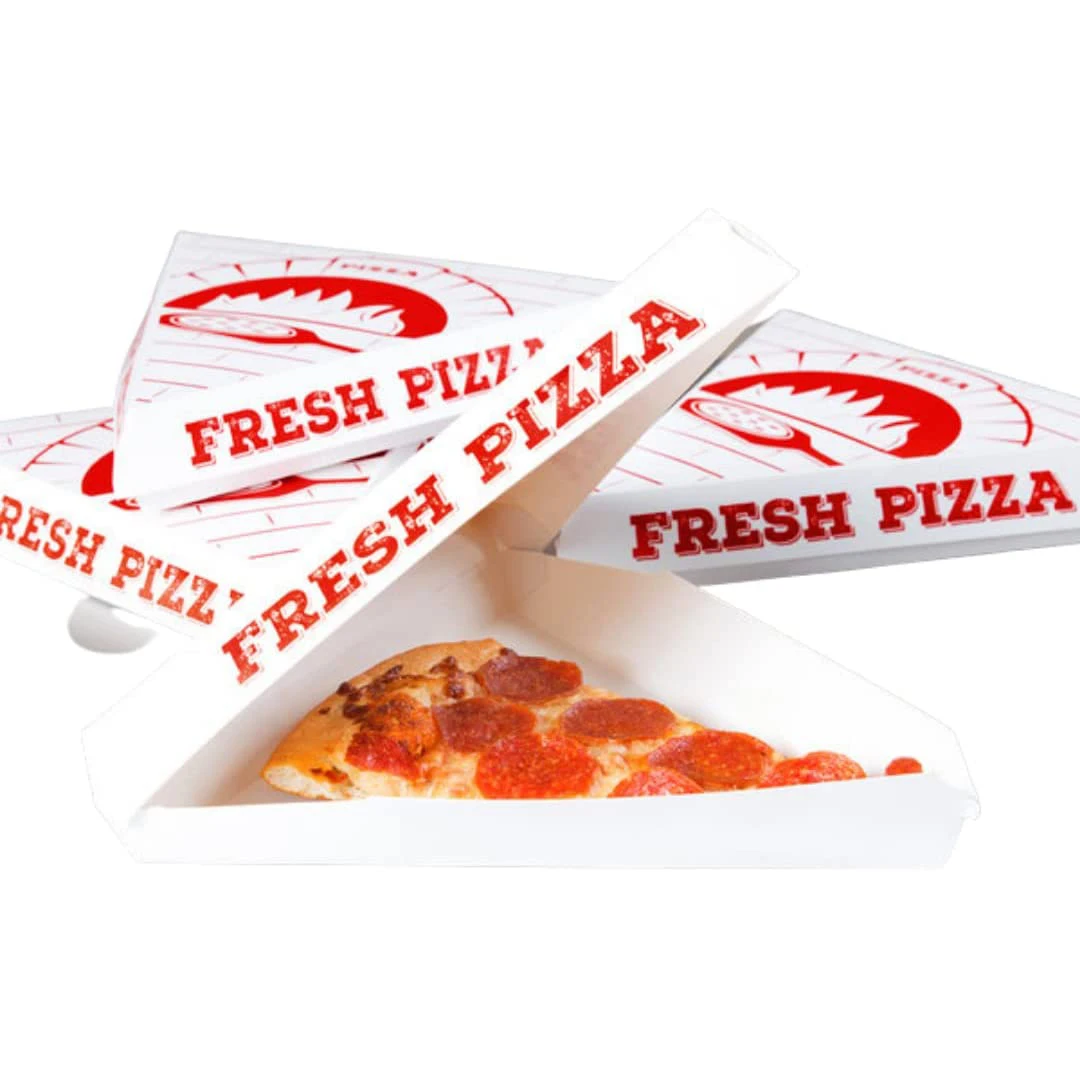 Slice Pizza Holder Box Clamshell Food Container Paper Pizza Box with ...