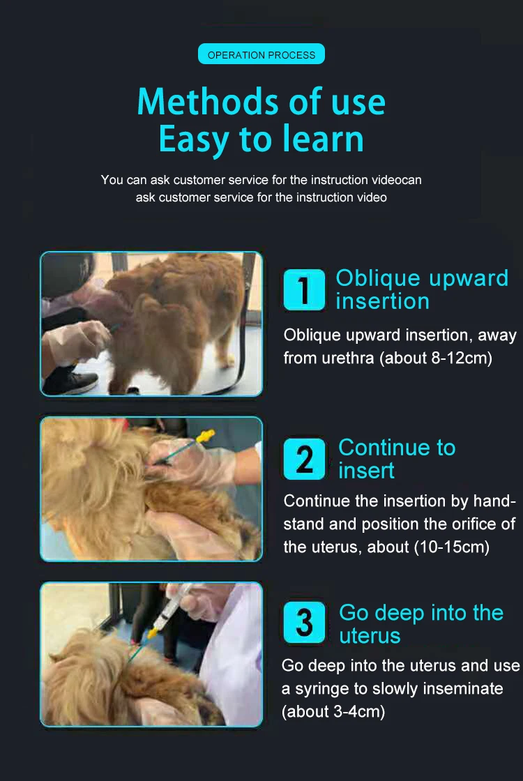 Dog Use Disposable Artificial Insemination Semen Catheter Uterine Ai ...