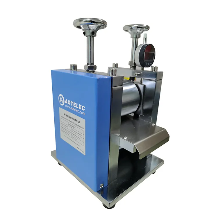 Aot Manual Lab Small Press Rolling Calendering Machine For Lithium Ion Battery Electrode - Buy ...