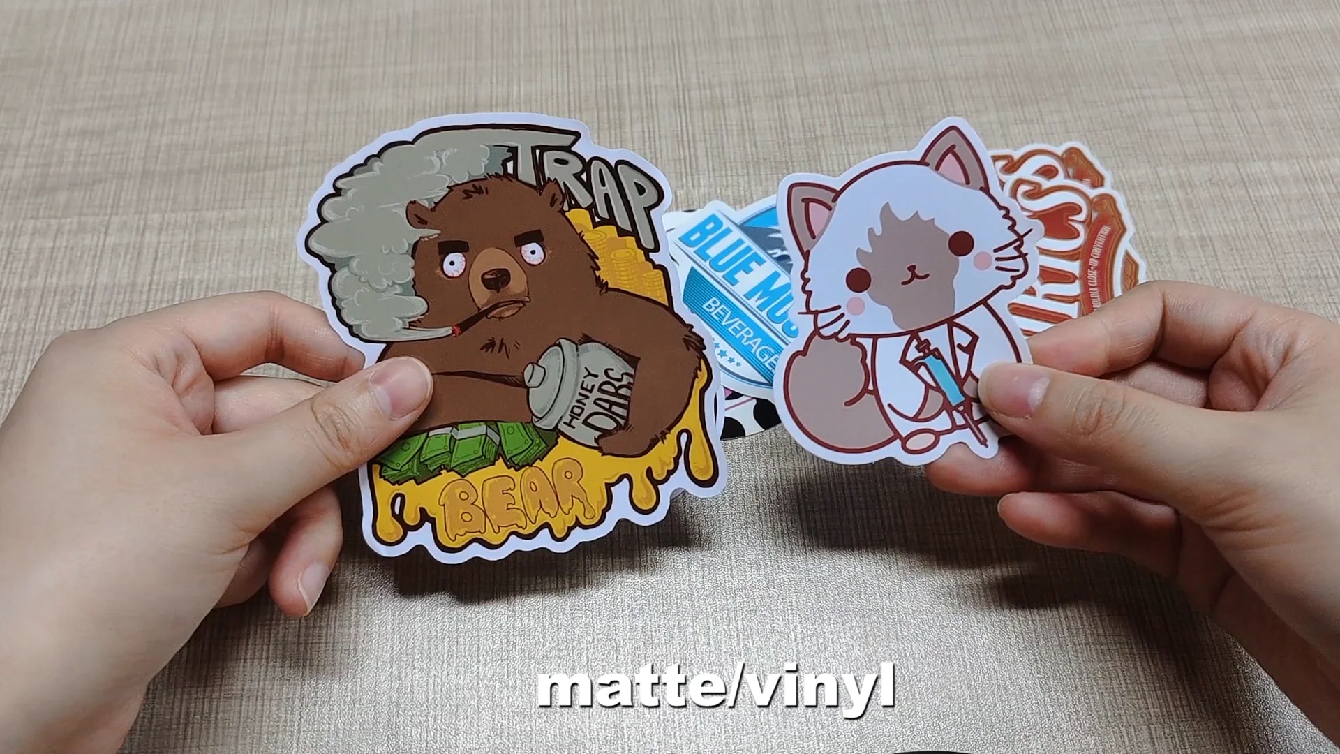 Custom Diy Hologram Laser Vinyl Print Irregular Shape Stickers - Buy ...