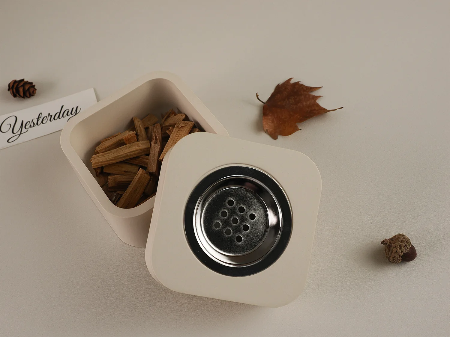 Diy Gypsum Cement Gypsum Storage Box Aromatherapy Stove Circular Heart ...