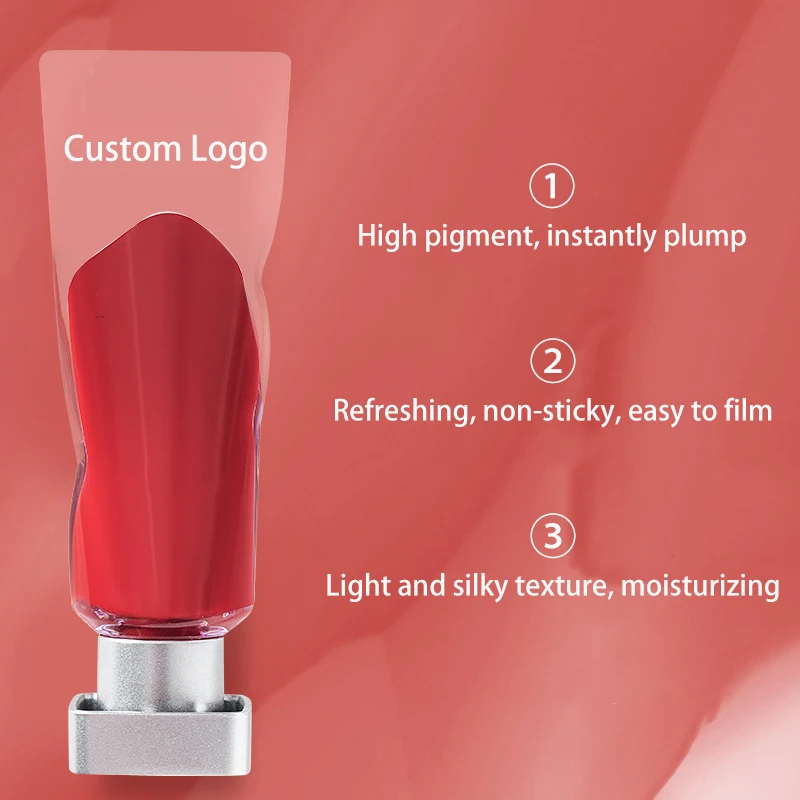 Logo Customization Ice Velvet Lip Glaze Mist Matte Mouth Red Lip Glaze ...