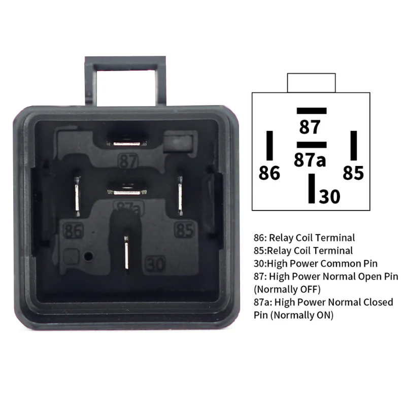 Waterproof 12V 40A Heavy Duty 14AWG SPDT 5 Pin Auto Relay| Alibaba.com