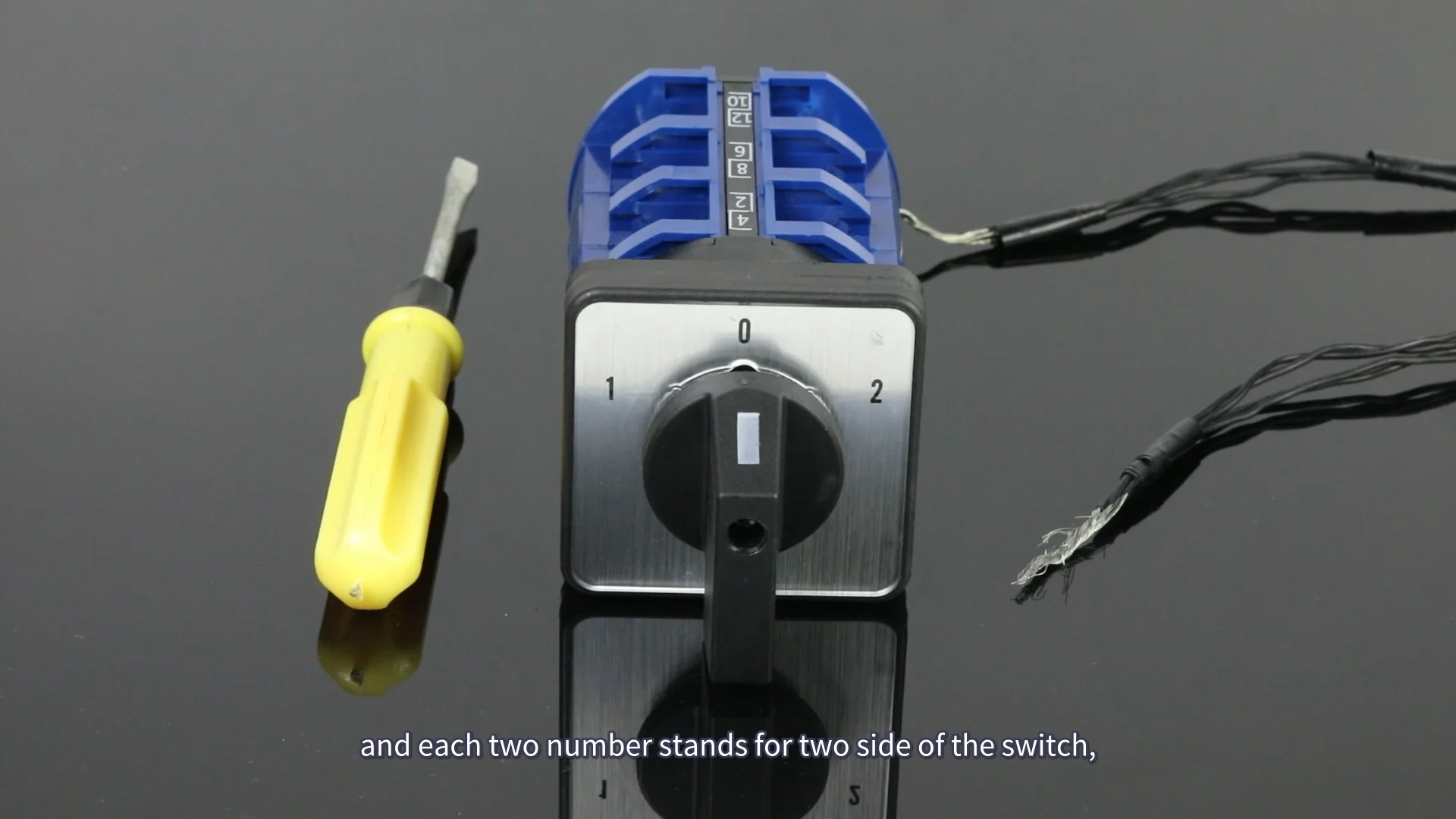 Lw26-63 On/off/on (1-0-2) Design Rotary Cam Switch 3 Position 12 ...