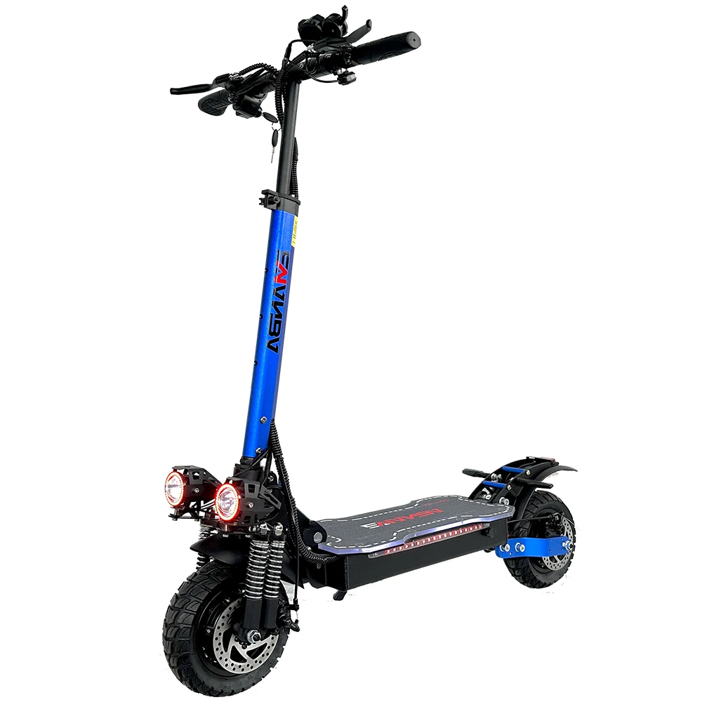 EMANBA 48V 52V Dual Motor Electric Scooter | Foldable 10" Two-Wheel E ...
