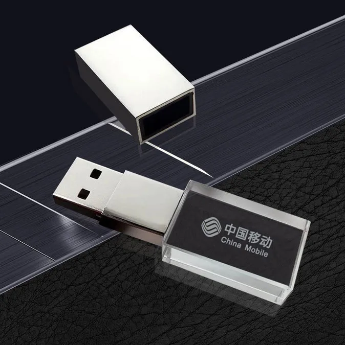 Luxury Rose Gold Pen Drive 2.0 3.0 Mini Glass 8gb 16gb 32g 64gb 128gb ...