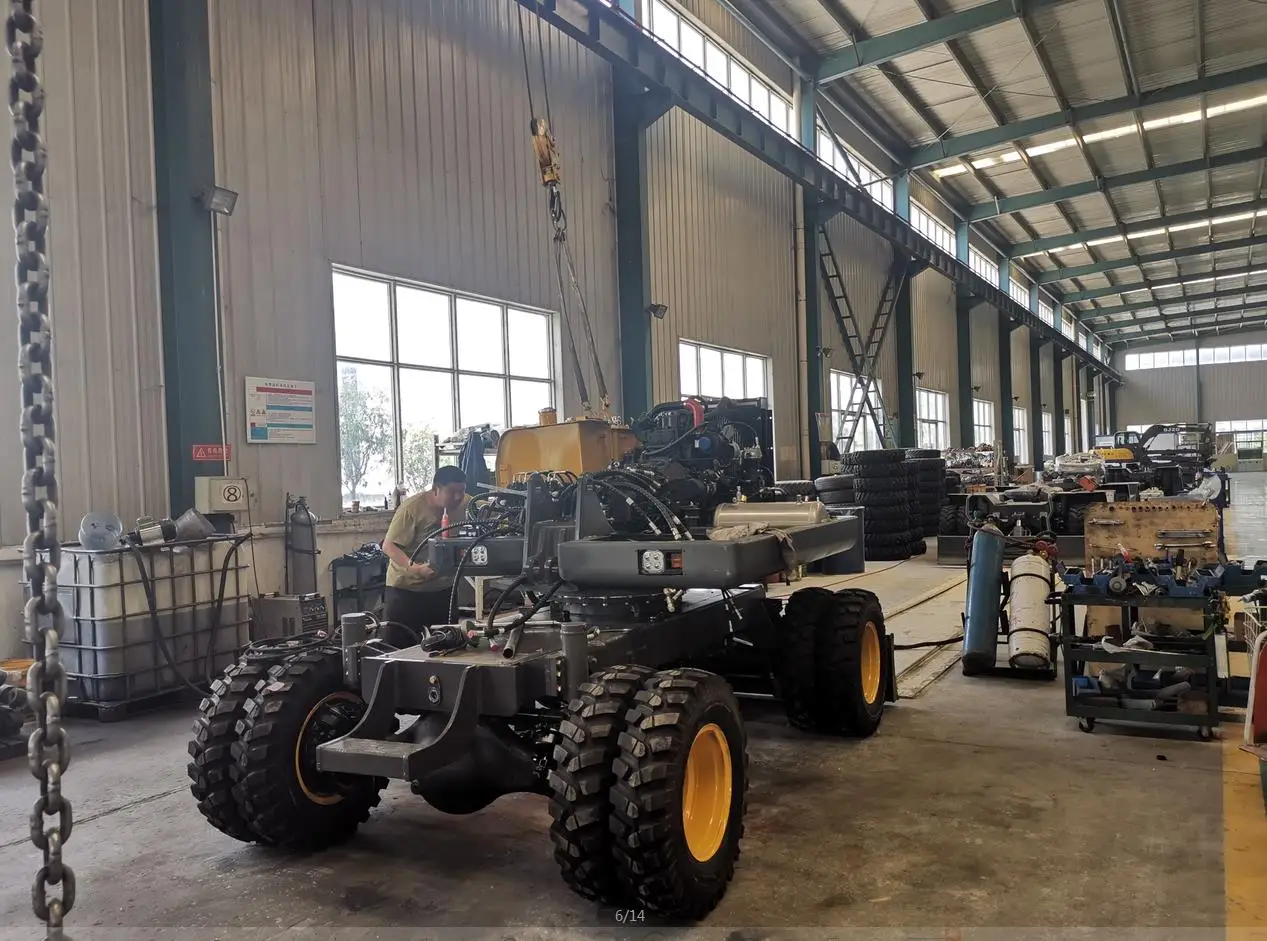 Hydraulic Digger Machine Wheeled Excavators Bucket Wood Loader Grabber ...