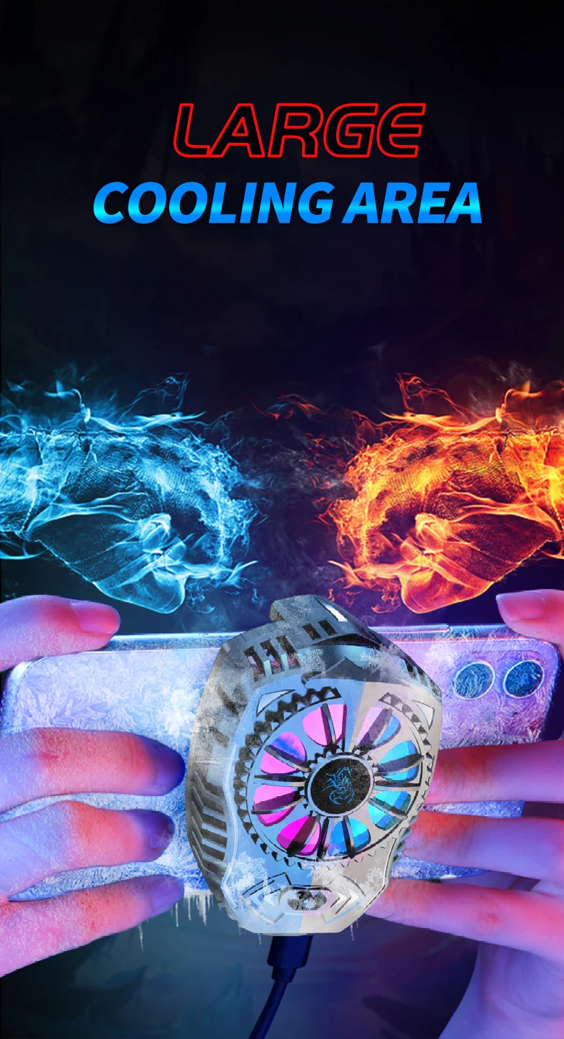 Gaming RGB Semiconductor Mobile Phone Cooler - Fast Cooling