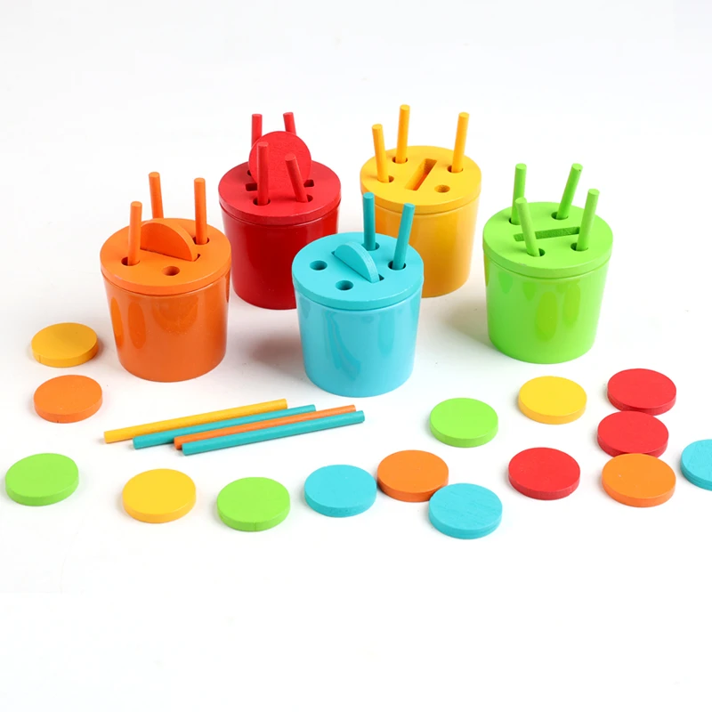 Sorting Cup For Kids Early Education Toys Color Matching Game Early ...
