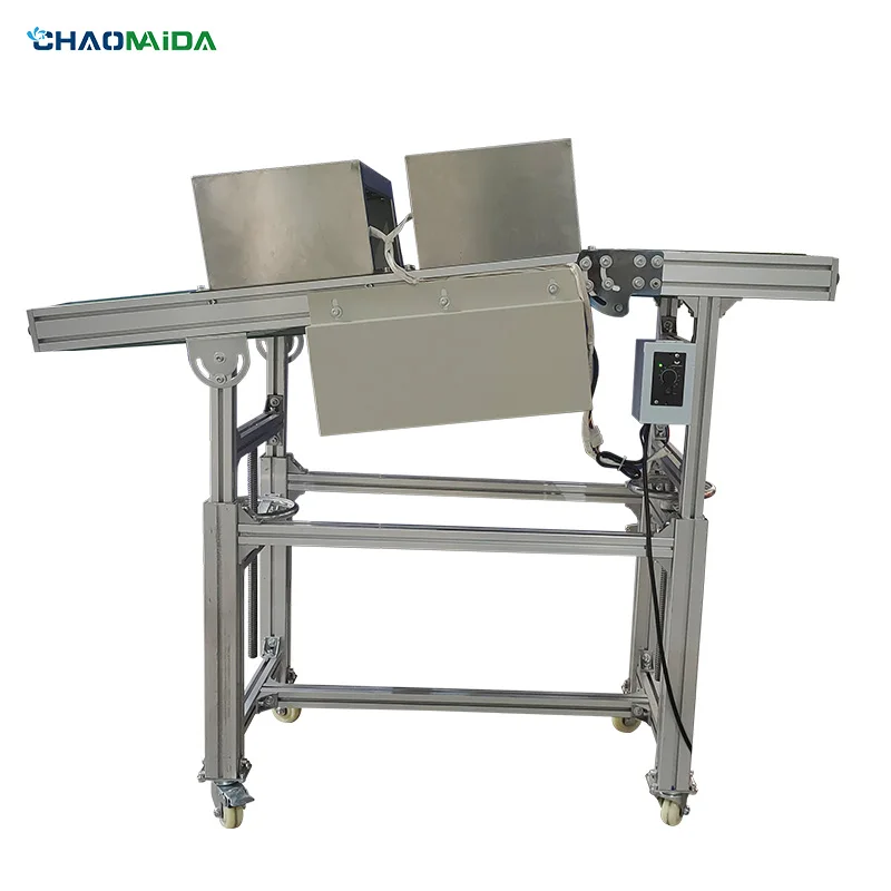 wave solder infeed/outfeed PCB conveyor small conveyor table machine ...