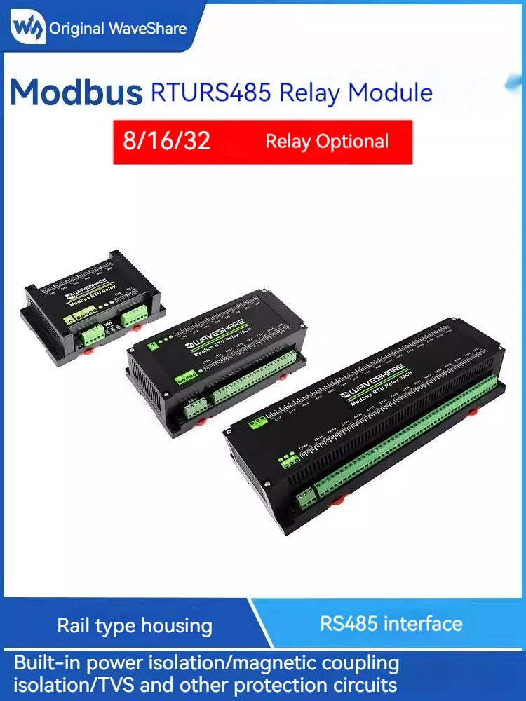 Waveshare Modbus RTU Relay Modules - Reliable and Versatile