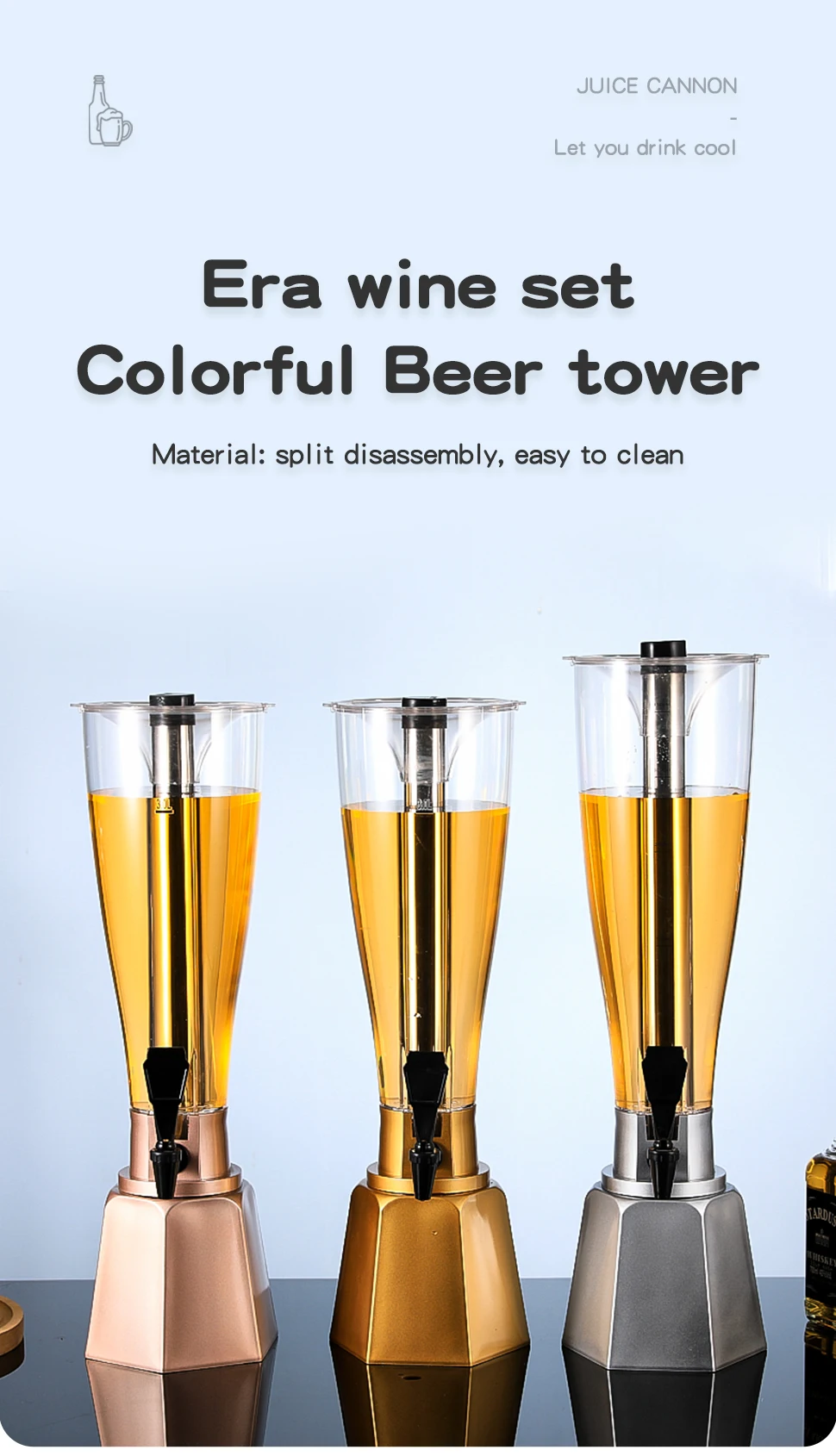 Wholesale Portable 3l Plastic Beer Dispenser Bar Table With Chilled ...