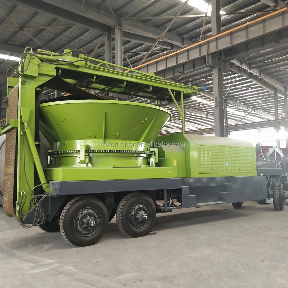 132kw /185kw Mobile Disc Type Tree Wood Crusher Machine Tree Branches ...