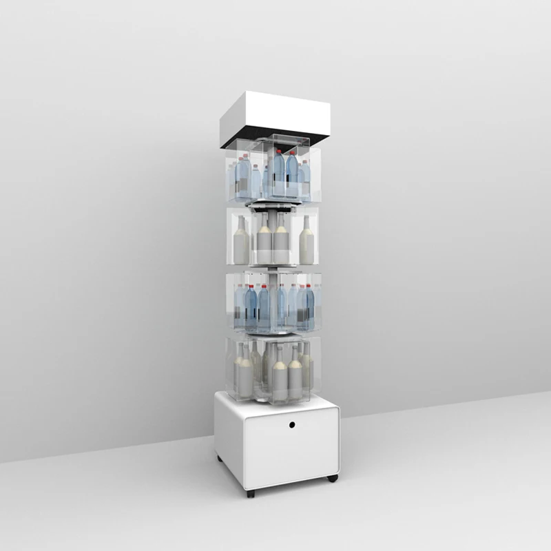 Custom Acrylic 360 Rotating Display Rack for Pepsi Soda