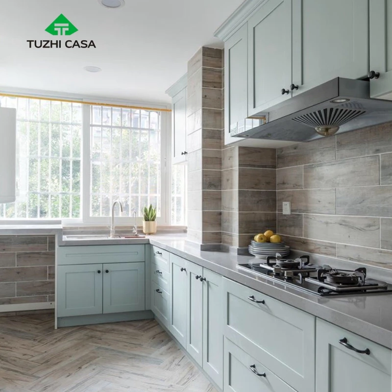 Tuzhi Casa Custom Mueble De Cocina High Gloss Kitchenette Shaker Home ...